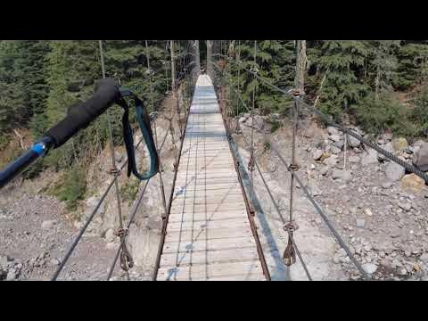 Crossing the Tahoma Creek Suspension Bridge - Mount Rainier National Park - YouTube