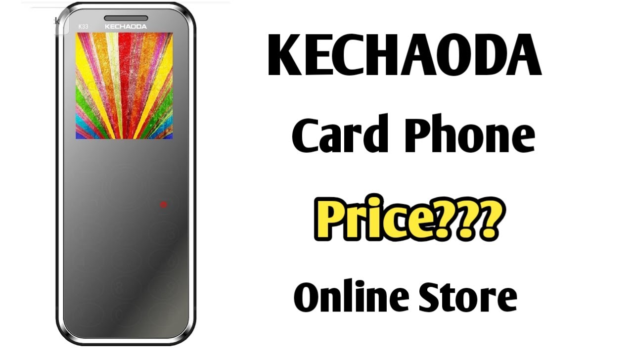 KECHAODA K33 Card Phone with Dual SIM | 29% Offer | Online Store - YouTube