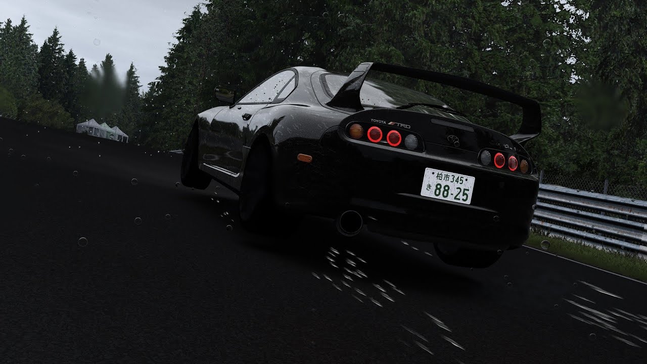 Supra in the rain - YouTube