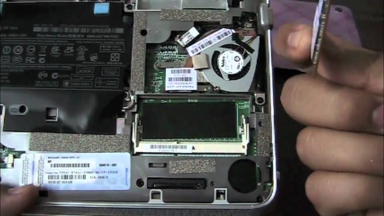 HP Mini Netbook Ram Upgrade. - YouTube