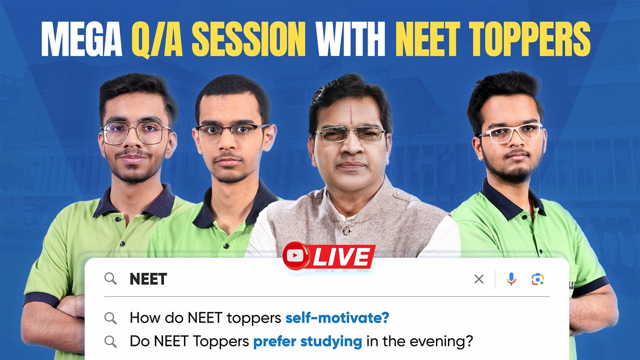 Mega Q/A Session with NEET 2024 Toppers | Toppers Respond to Popular ...