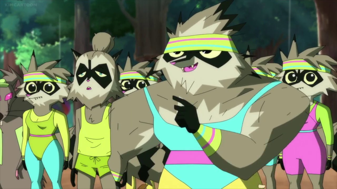 Label the Fitness Raccoon - Female Muscle Scenes - YouTube