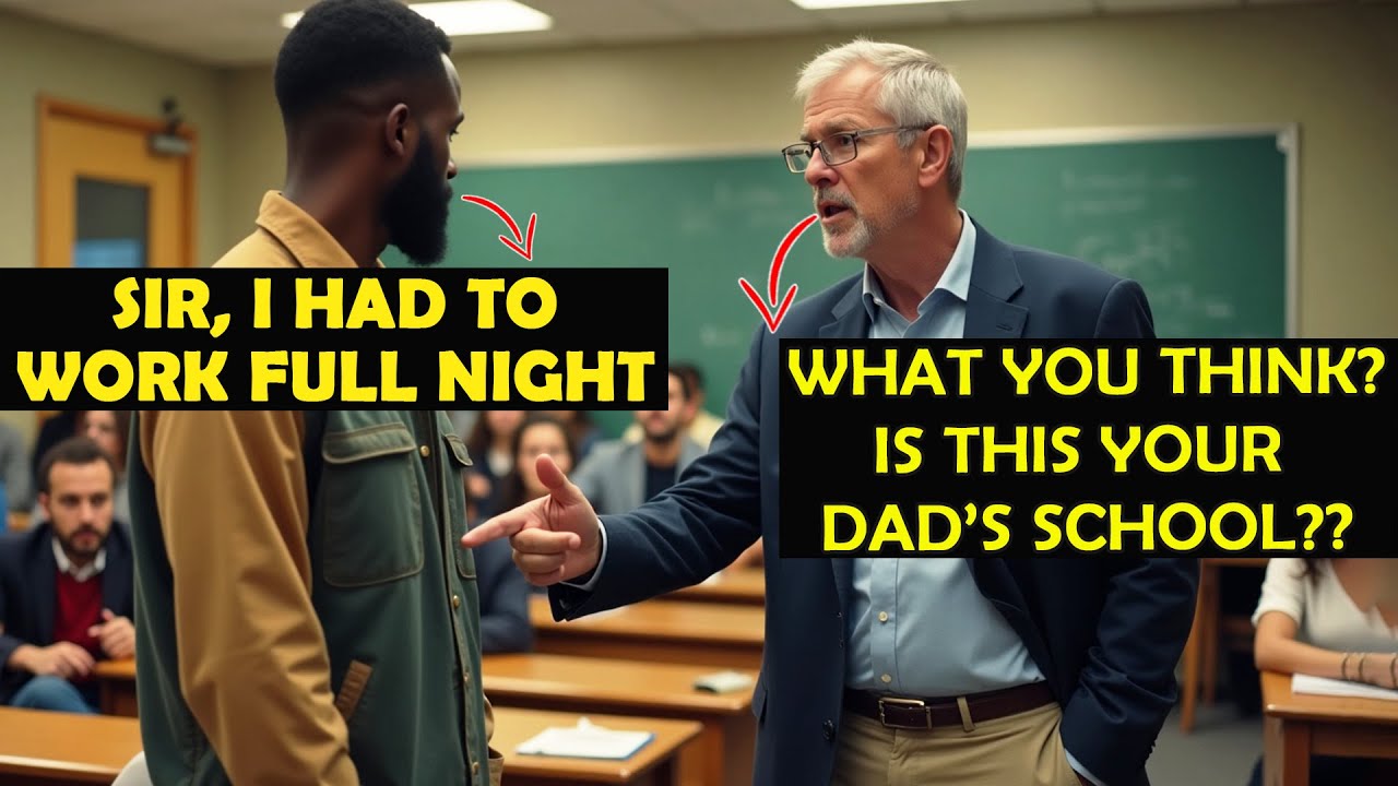 RUDE Professor KICKED BLACK STUDENT Out For Being Late—Didn't Know He ...