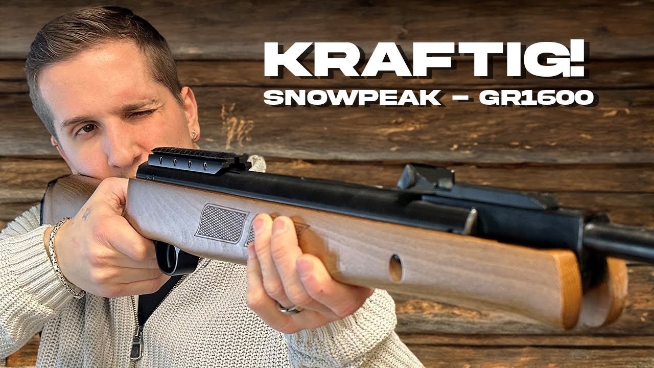KRAFTIG! Snowpeak - GR1600 Gas Piston Luftgevær - YouTube