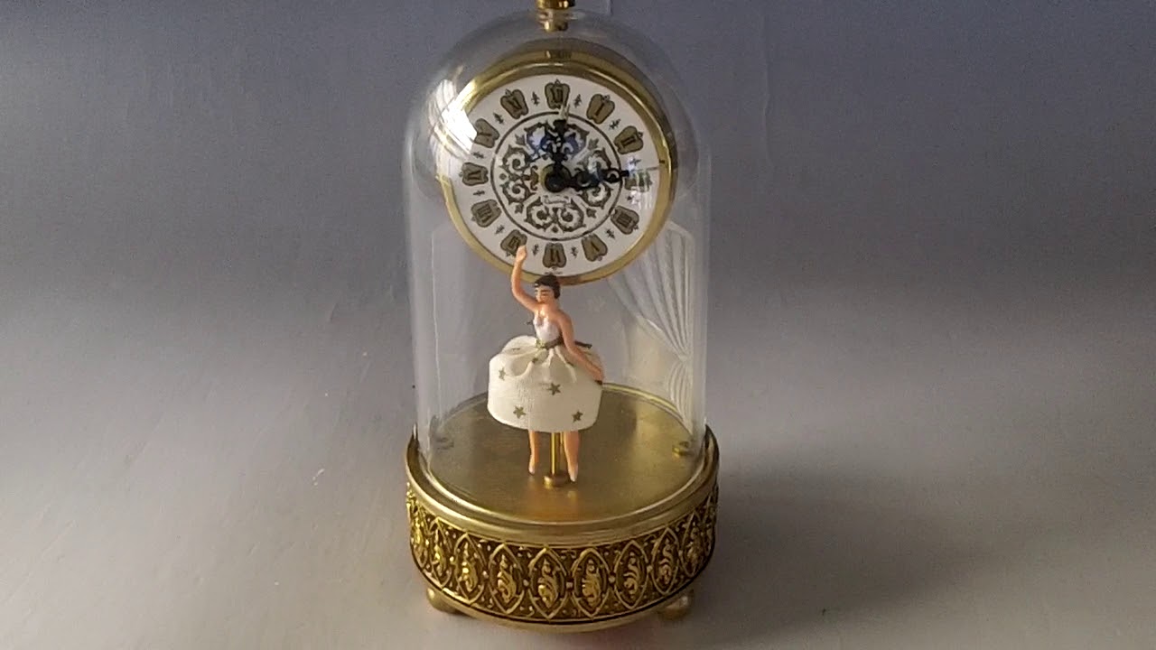 Vintage Reuge Music Box Dancer Musical alarm clock - YouTube