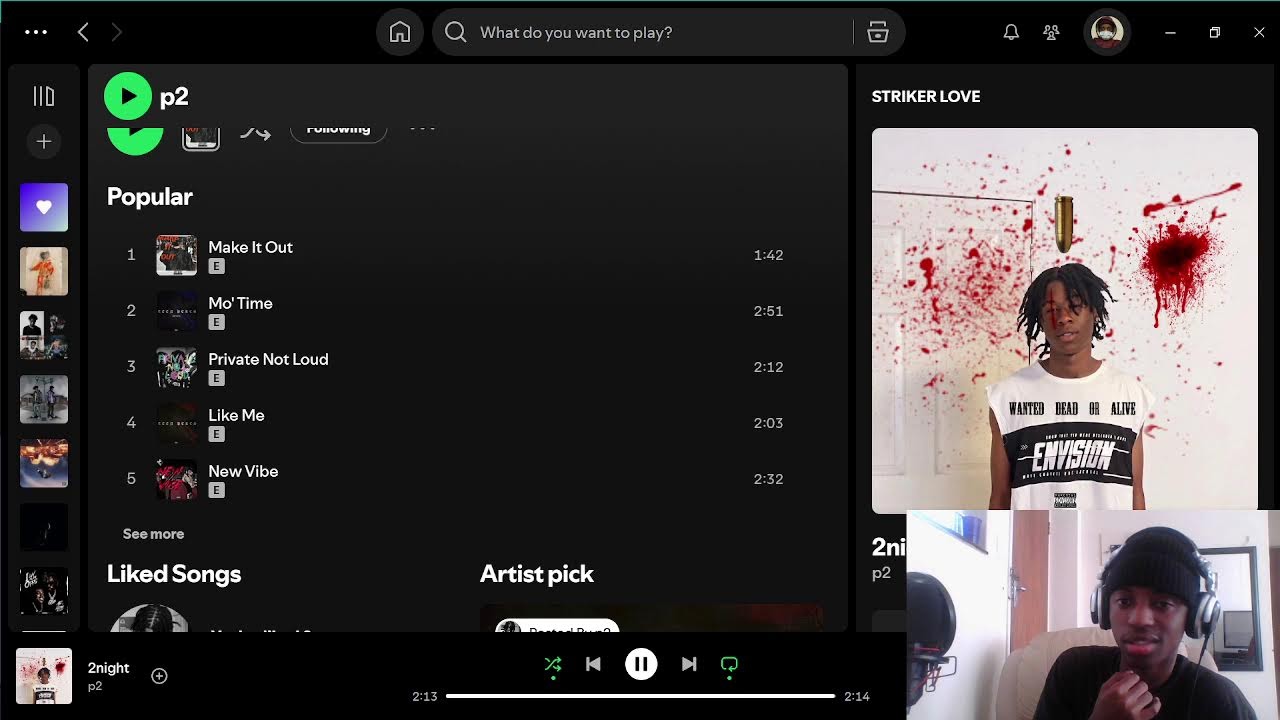 Rapper Tich.Sapien bumping to P2's new album - YouTube