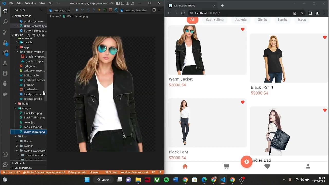 Aplikasi E-Commerce menggunakan bahasa pemrograman "Dart" dan "Flutter". - YouTube