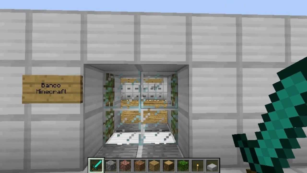 Tutorial RedStone #10a - Banco Minecraft - YouTube