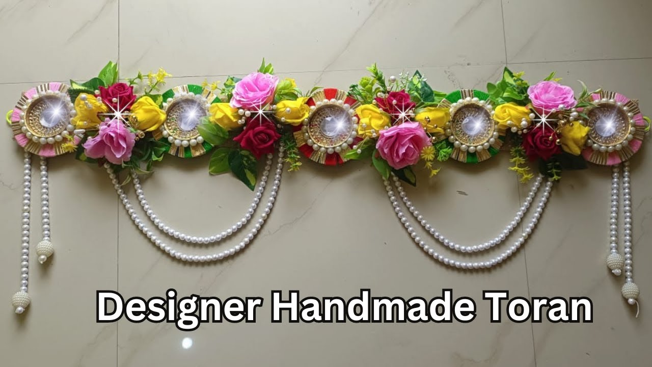 Designer Handmade Toran Making | DIY Handmade Designer Toran At Home ...