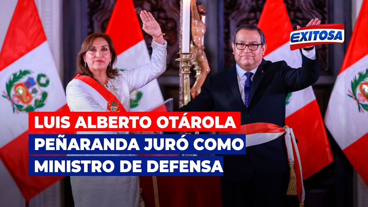 🔴🔵Luis Alberto Otárola Peñaranda juró como ministro de Defensa - YouTube