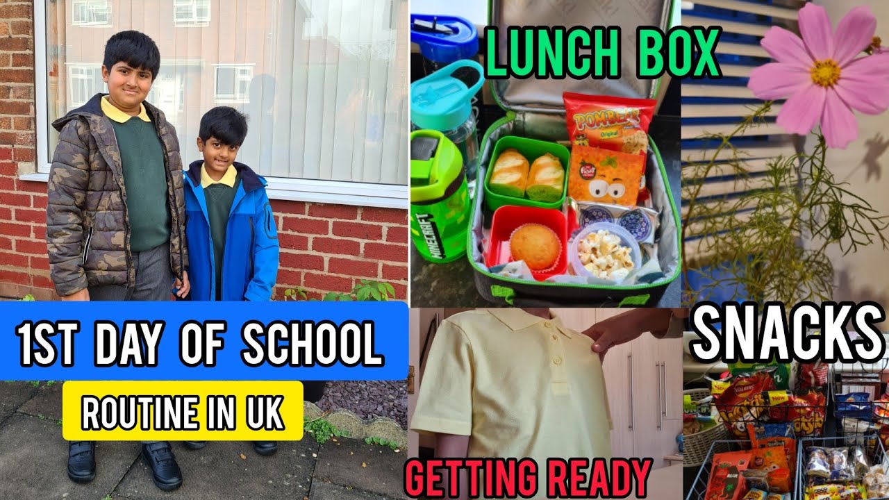 1st Day of School Routine||Lunch Box ideas||Back to School Snacks ideas ...