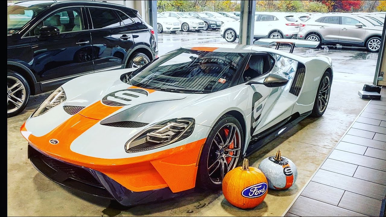2019 FORD GT Gulf Heritage | Delivery Day @ Smithtown Ford - YouTube