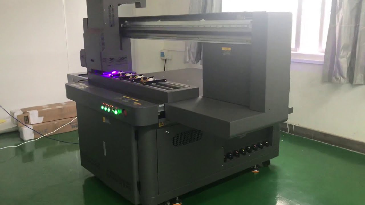 Bottle and flatbed printer, cylinder printer, ALHC printer - YouTube