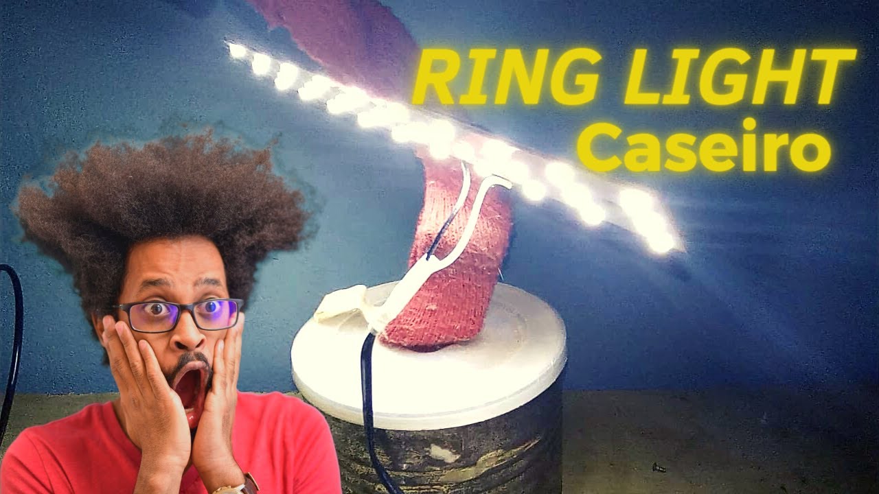 COMO FAZER UMA - RINGH LIGHT CASEIRA - Inventor Nato - YouTube