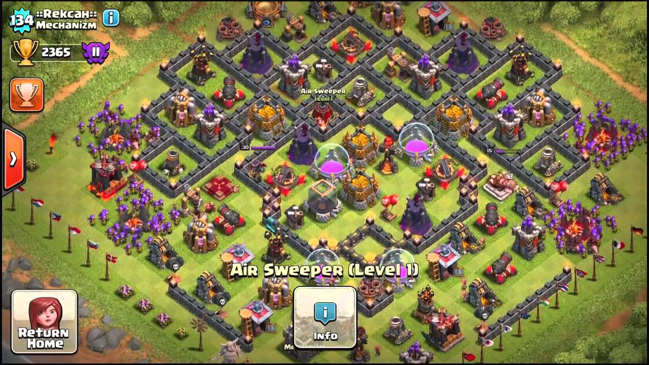 Clash Of Clans - Air Sweeper ( Air Sweeper Update ) - YouTube