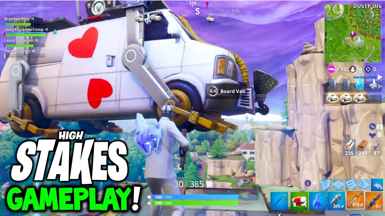 *NEW* HIGH STAKES GAMEPLAY! + GRAPPLING HOOK GAMEPLAY! FORTNITE BATTLE ...