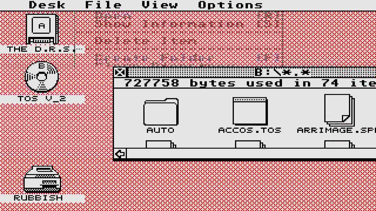ATARI ST TOS VERSION 2.0 ON DISK - RAM INSTALLABLE - NO HARDWARE TOS ...