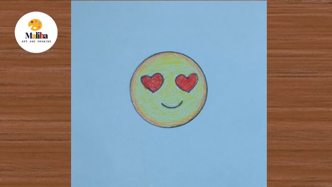 How to Draw a Emoji 😍 || Easy Drawing Step By Step - YouTube