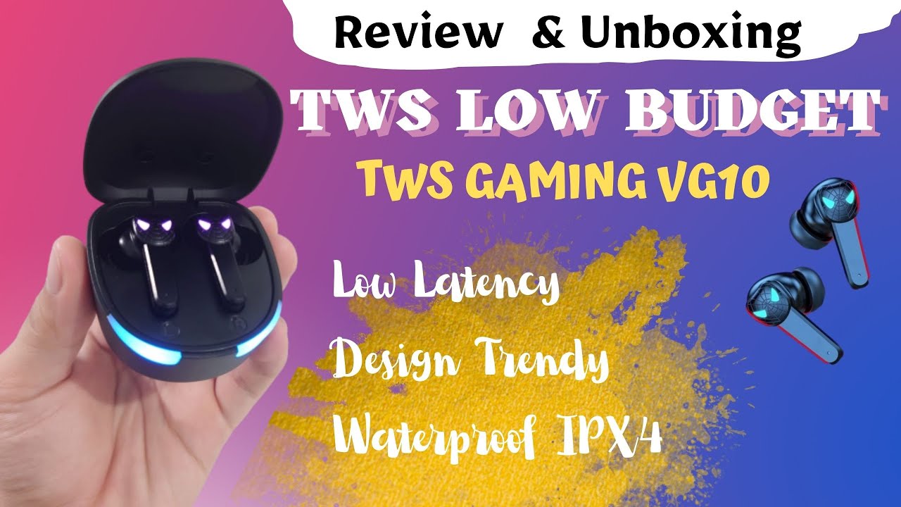 TWS GAMING DIBAWAH 100 RIBU NO DELAY?? | REVIEW & UNBOXING TWS VG10 ...