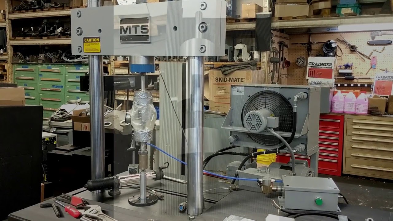 Fatigue Testing of Spherical Rod End MTS Fatigue Testing System - YouTube