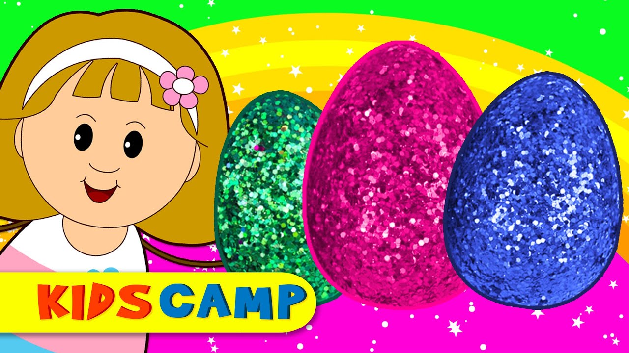 Suprise Eggs Nursery Rhymes | Play Doh Surprise Eggs with Elly and Eva ...