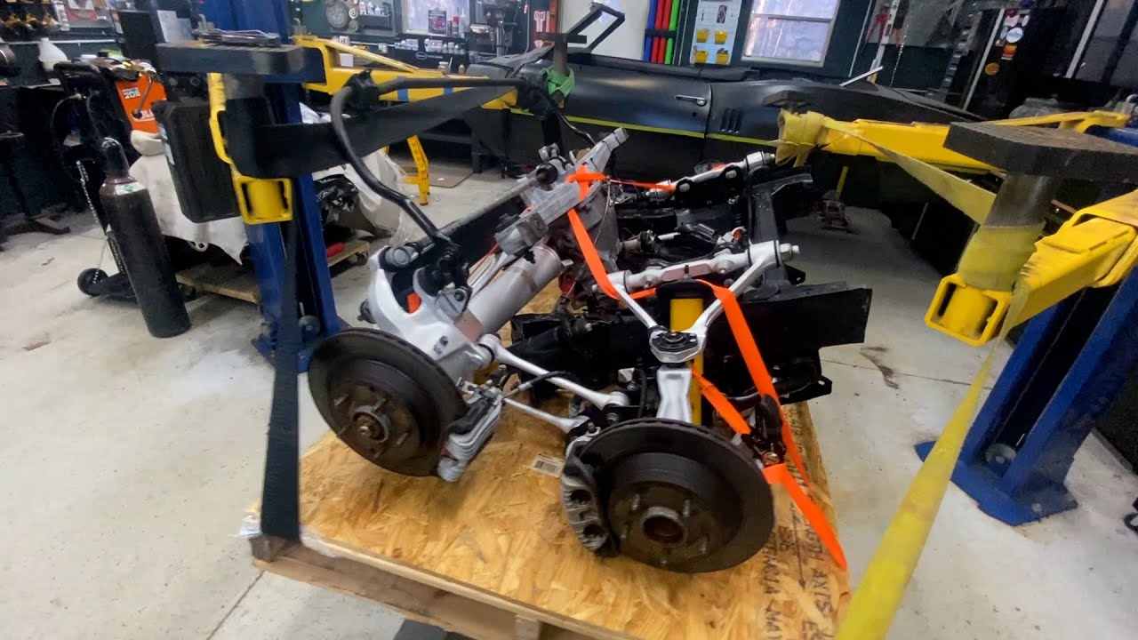 55 Chevy Task Force, Part 7, C4 Suspension Arrives - YouTube