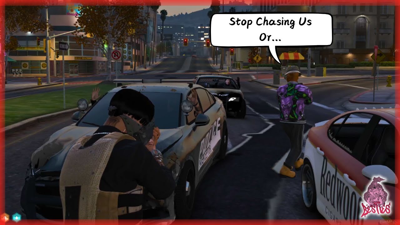 Tyluh and Poe Holds Up Cops Mid Chase and Get Shot | NoPixel 4.0 GTARP ...