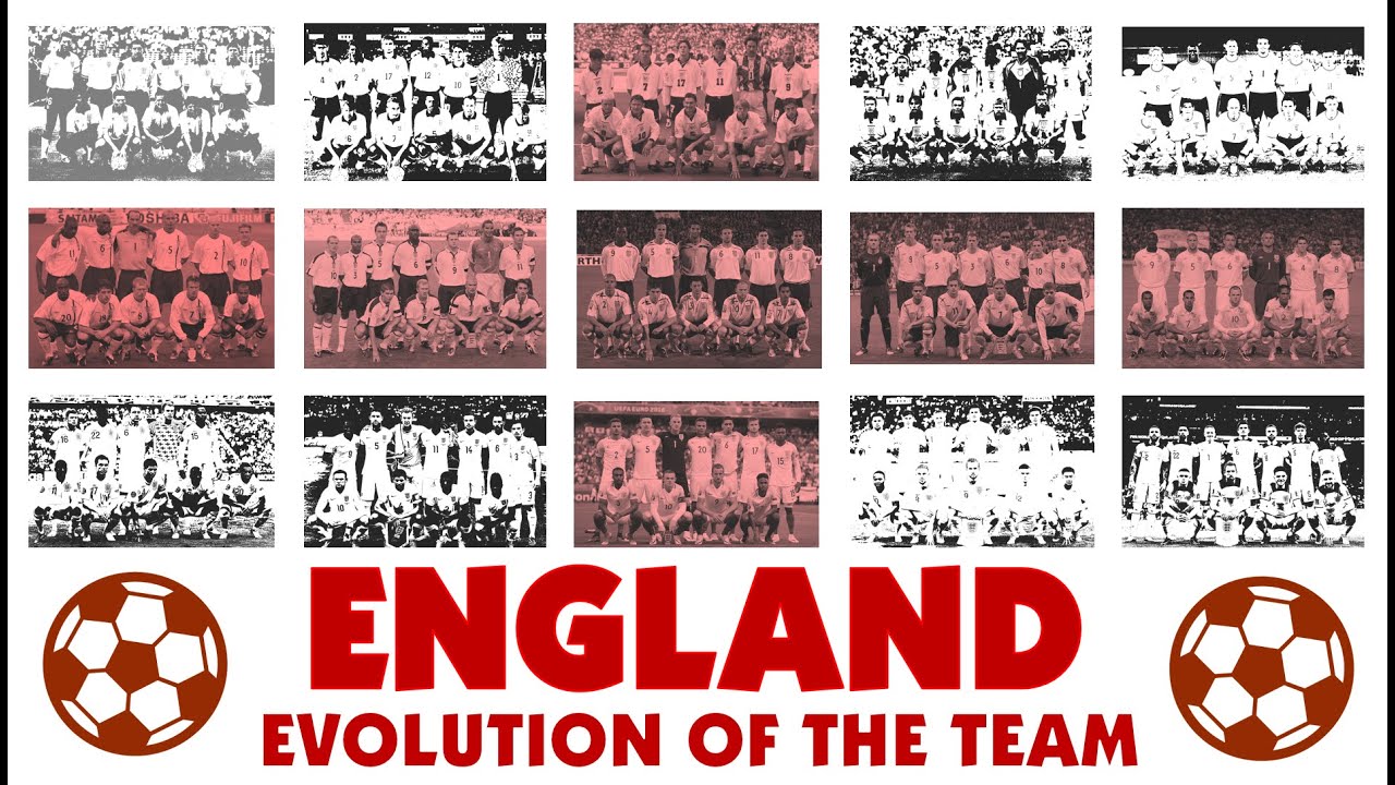 ENGLAND FOOTBALL TEAM EVOLUTION - YouTube