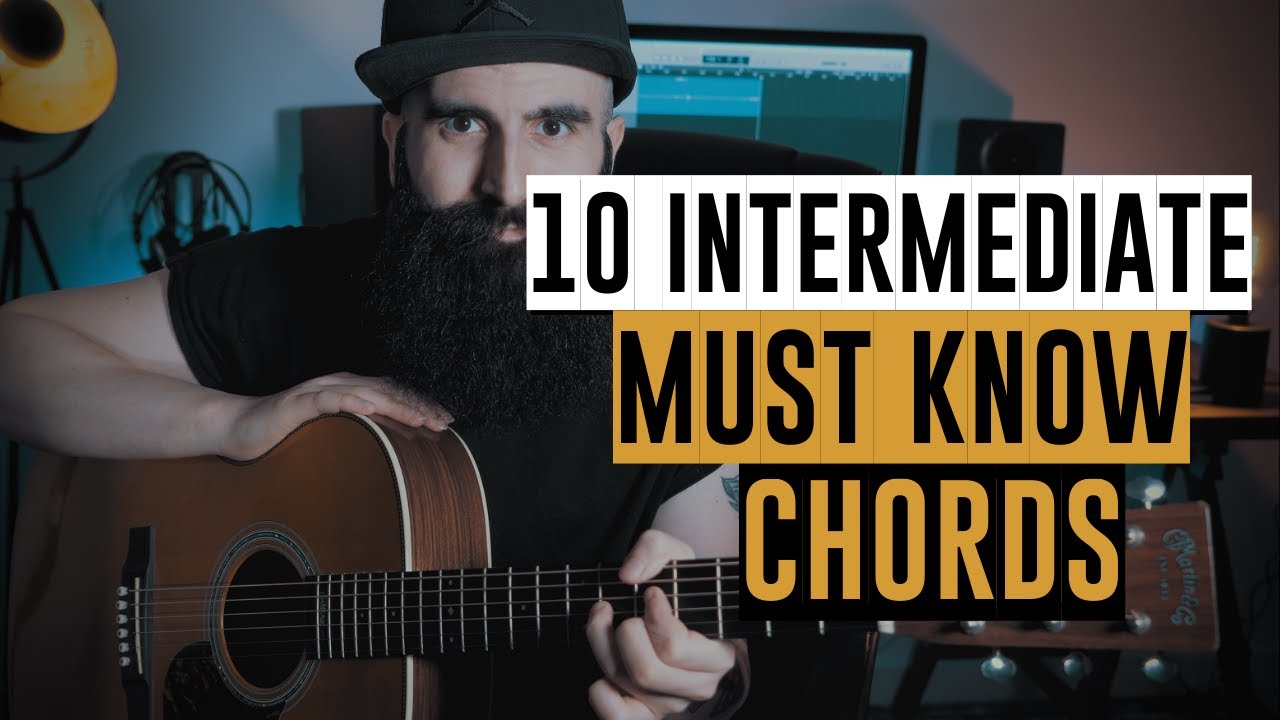 10 INTERMEDIATE Guitar Chords You Must Know (Intermediate Guitar Chord ...