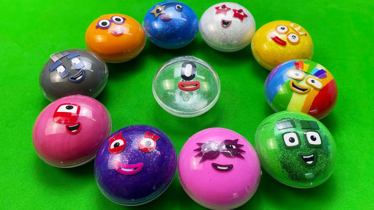 NUMBERBLOCKS – Making Rainbow CLAY Coloring !! Relaxing Clay Video ...