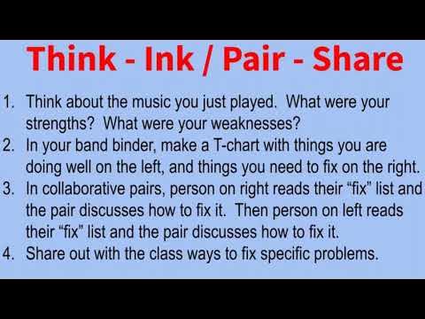 Think, Ink - Pair, Share - adds a written element #teachingstrategies # ...