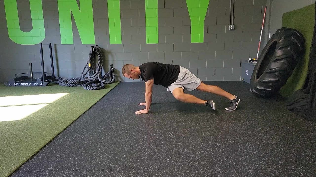 Unity Fitness - Tall Plank + Lower Body Disassociation - YouTube