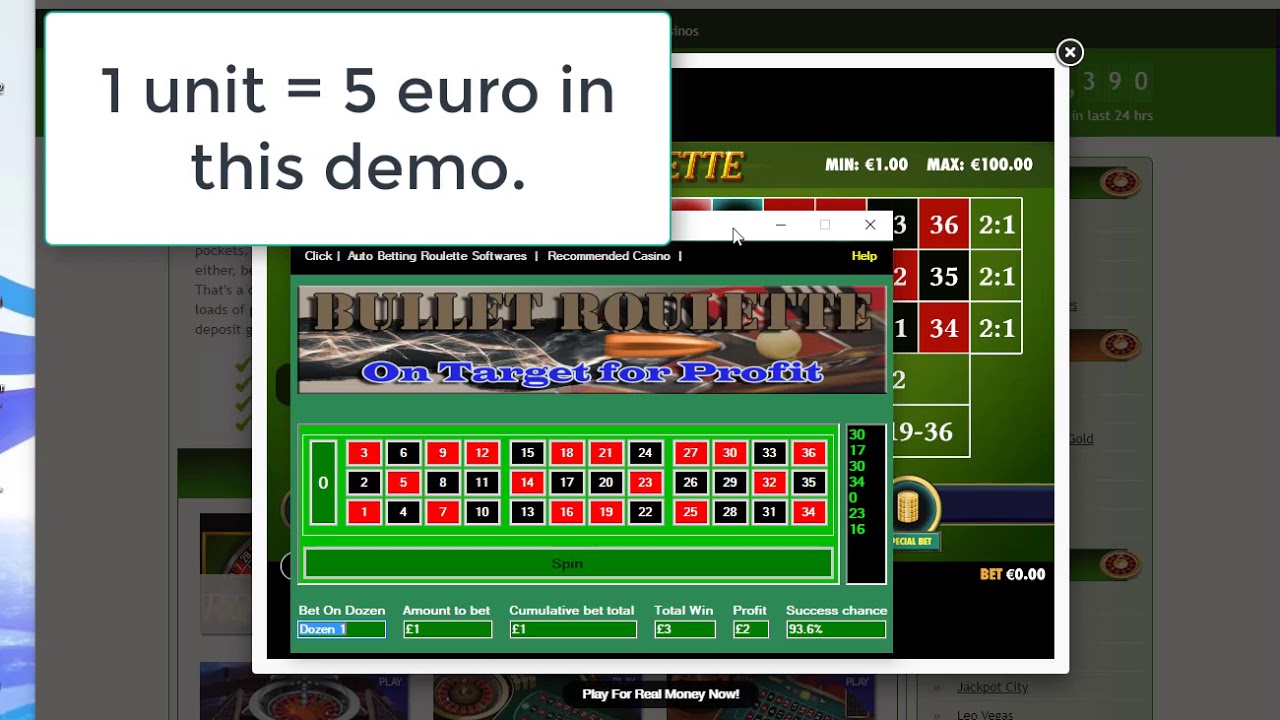 Free Roulette software demo - YouTube
