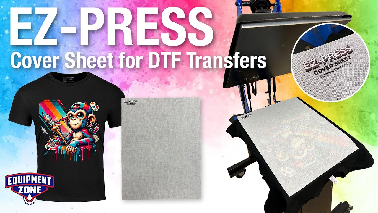 EZ PRESS | The Ultimate Reusable Cover Sheet For DTF Transfers - YouTube