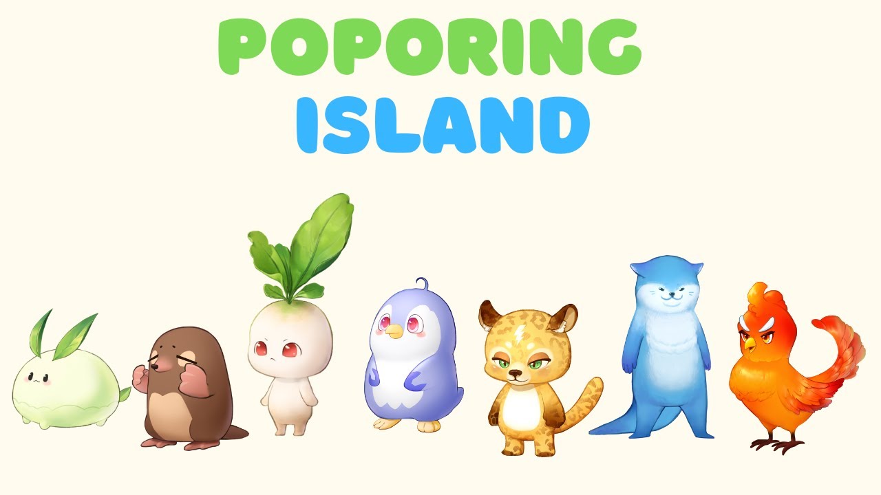 포포링 아일랜드 캐릭터와 게임 소개 영상 poporing island ポポリンアイランド - YouTube