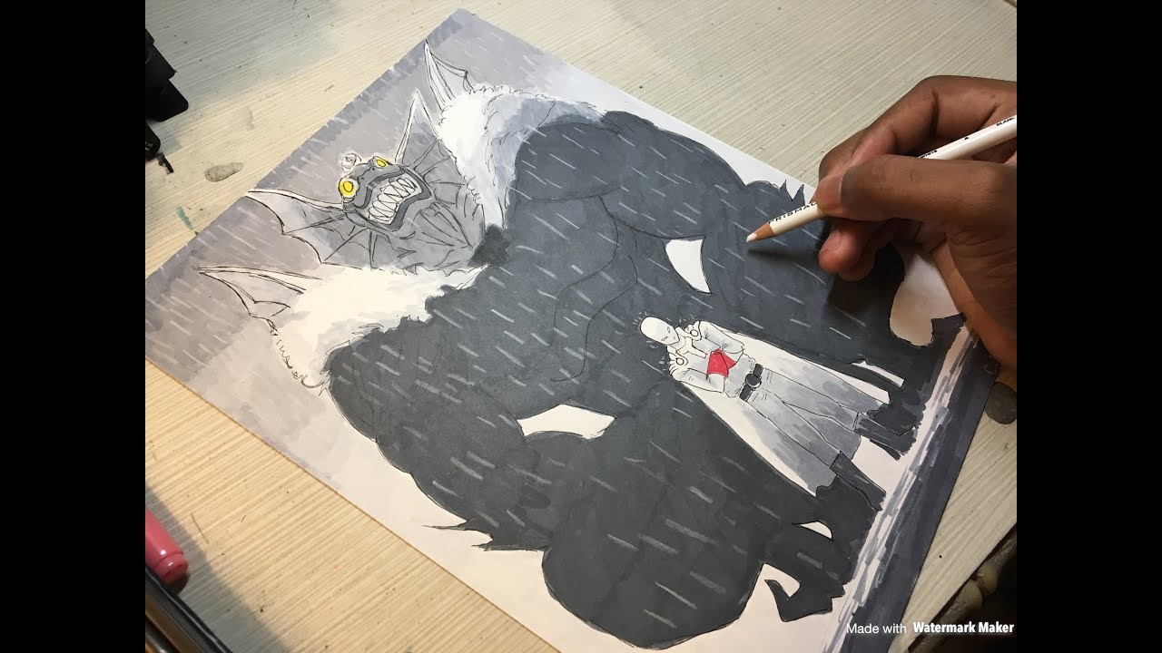 Saitama and Sea-King Doodle (Inktober Drawing #12) - YouTube