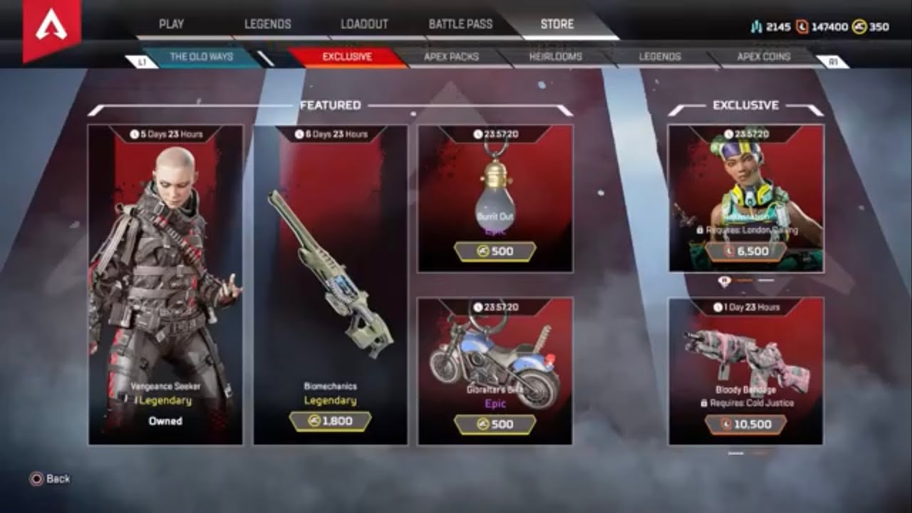Apex Legends Biomechanics SENTINEL Legendary Skin - YouTube