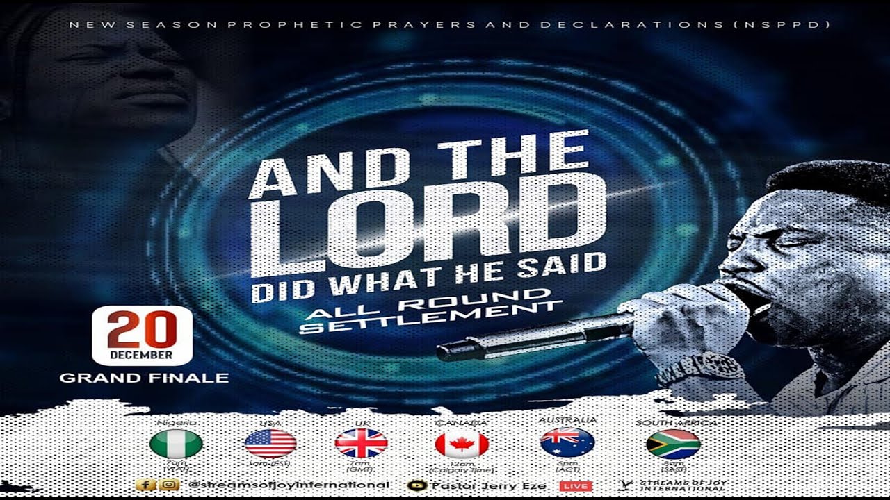 AND THE LORD DID WHAT HE SAID - ALL ROUND SETTLEMENT [GRAND FINALE ...