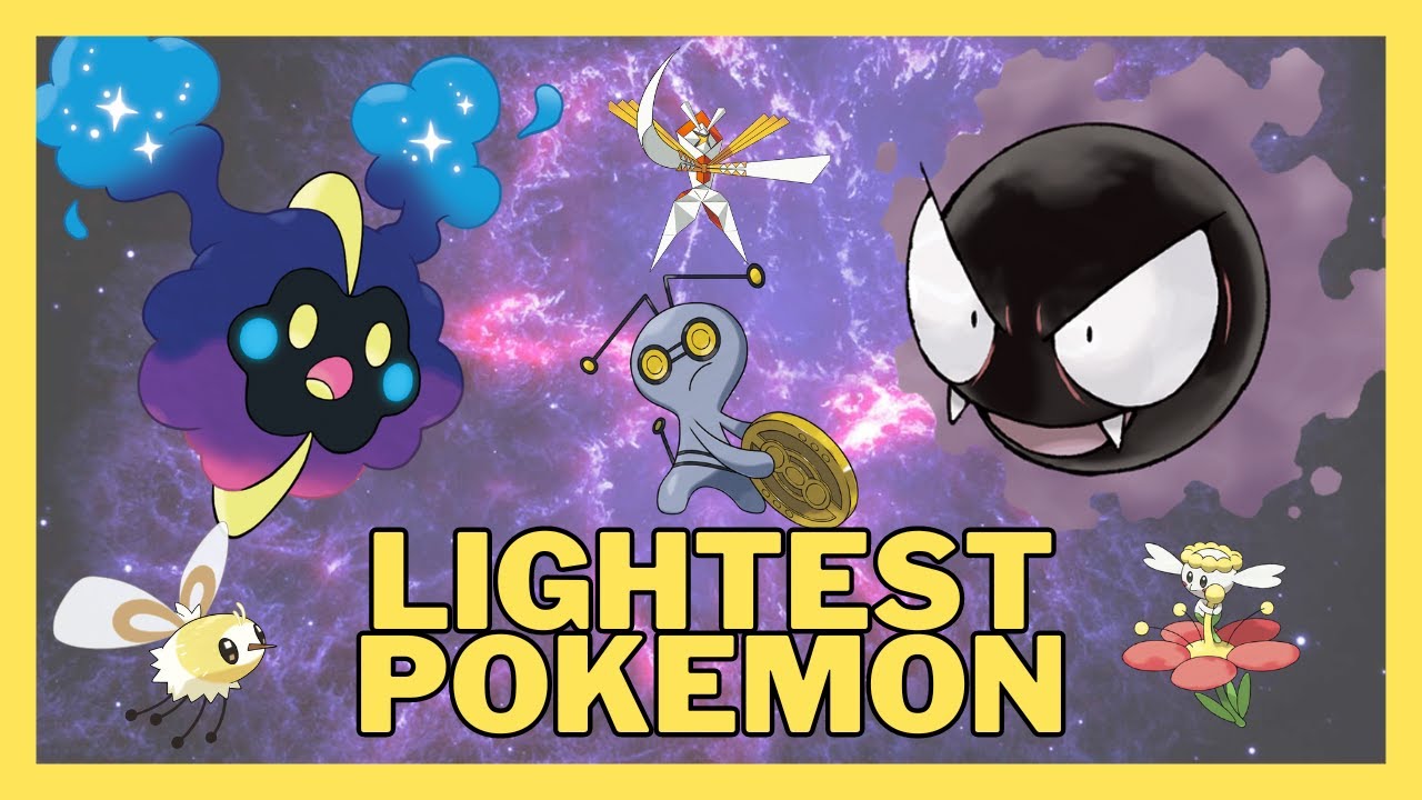 TOP 20 Lightest Pokemon - YouTube