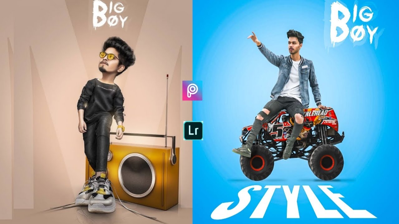 Big Boy Concept Photo Editing Tutorial in picsart and Lightroom ...