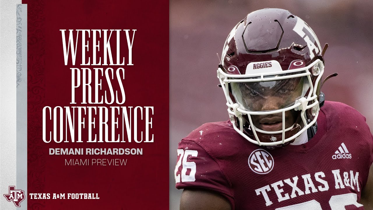 Weekly Press Conference: Demani Richardson - YouTube