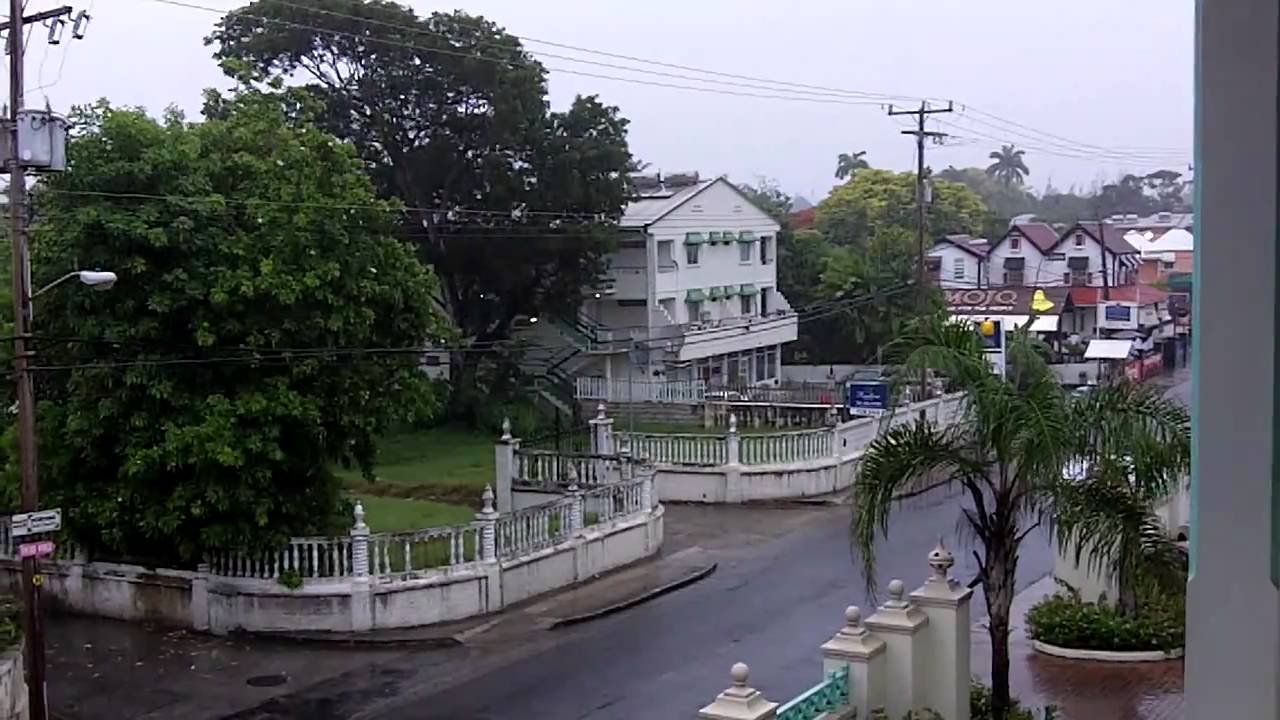 Rain in Barbados at the Coral Mist - YouTube
