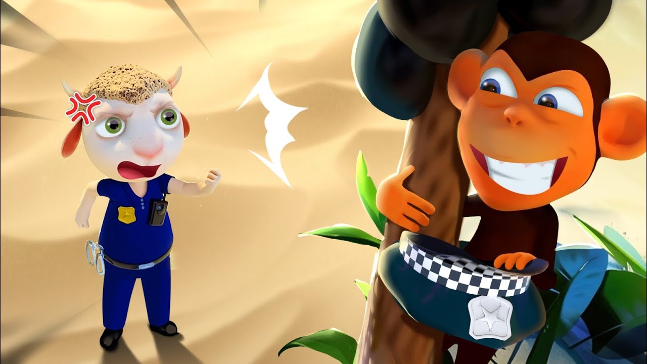 Little Cop vs Monkeys | Funny Adventures | Short Stories + Cartoon for ...