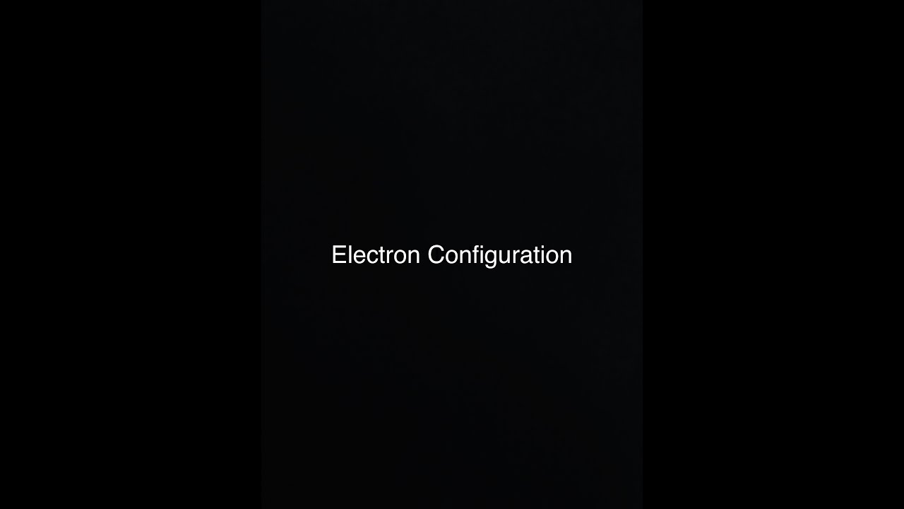 Electron Configuration Tutorial - YouTube