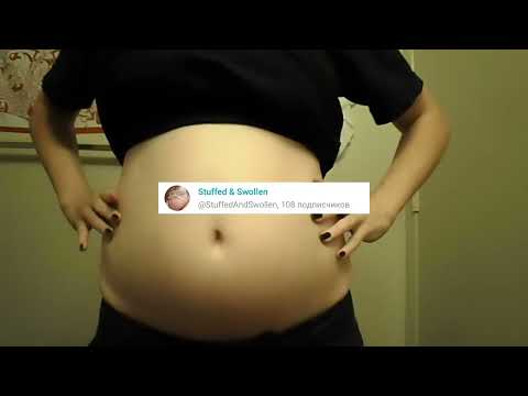 Super Stuffed DrainOctane: Huge Food Belly So Round & Heavy