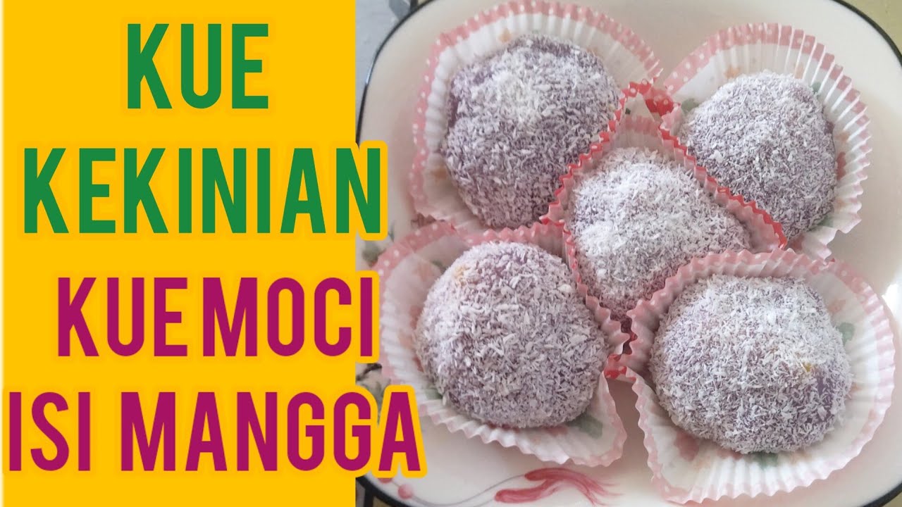 cara membuat mochi mangga super lembut enak/MANGO mochi recipe - YouTube