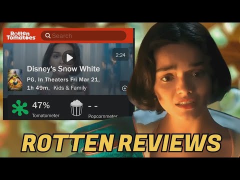 Disney's Snow White Rotten Tomatoes critic reviews are AWFUL! - YouTube