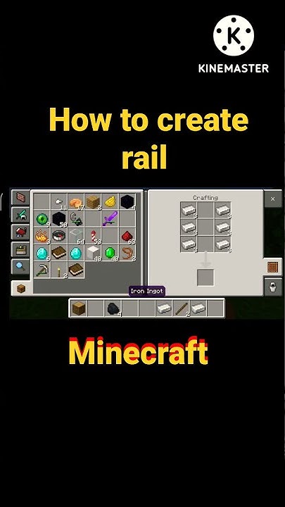 how to create rail in Minecraft l Minecraft 31 - YouTube