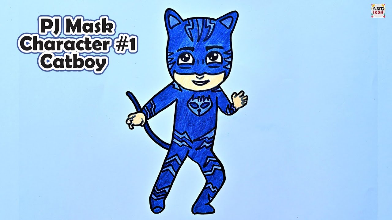 How to draw Catboy from PJ Mask | Step by step drawing - YouTube