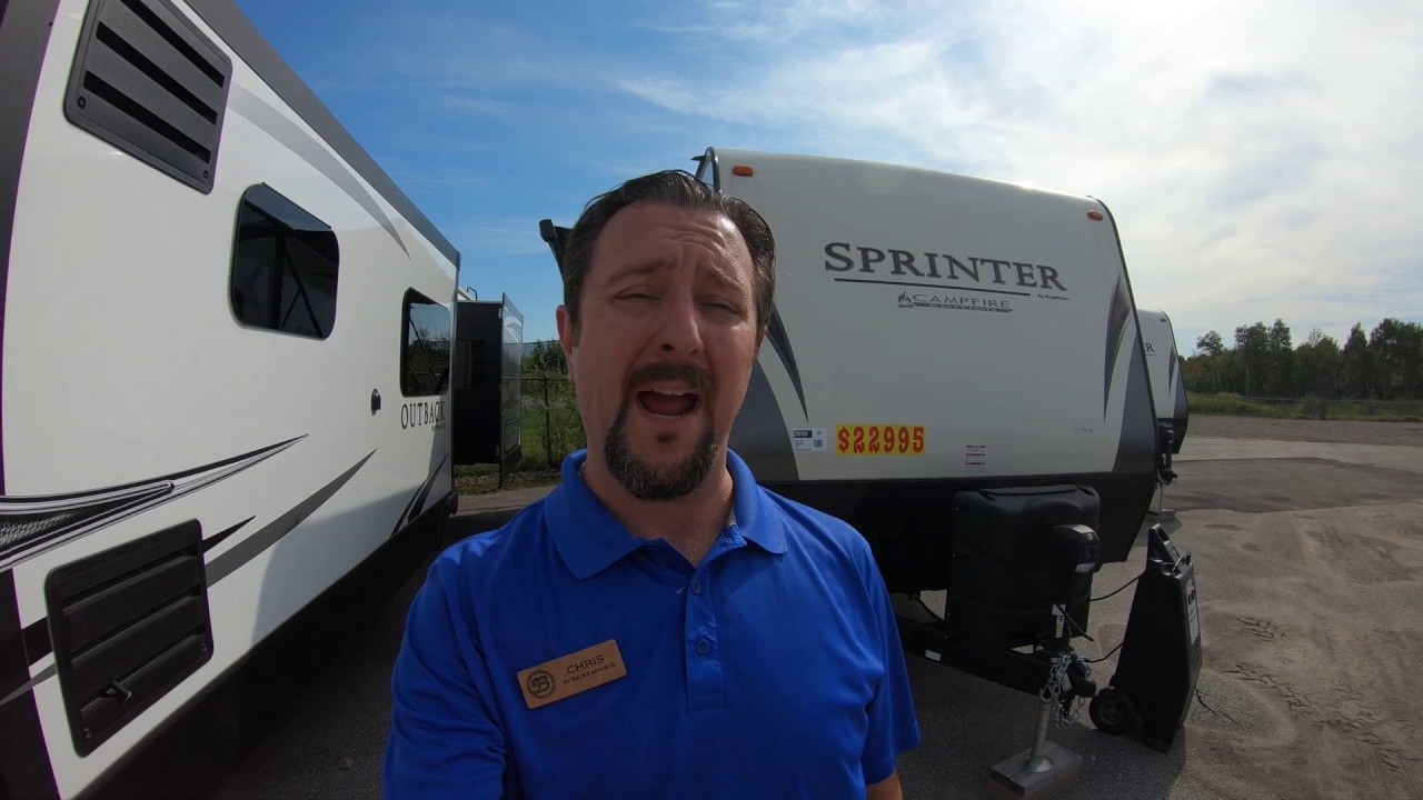 2018 Keystone Sprinter 25RK Rear Kitchen Travel Trailer - YouTube